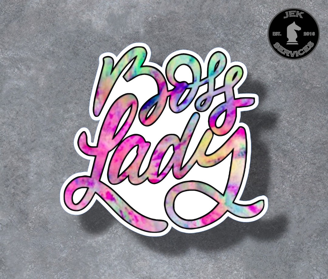 Boss Lady Round Sticker - Etsy