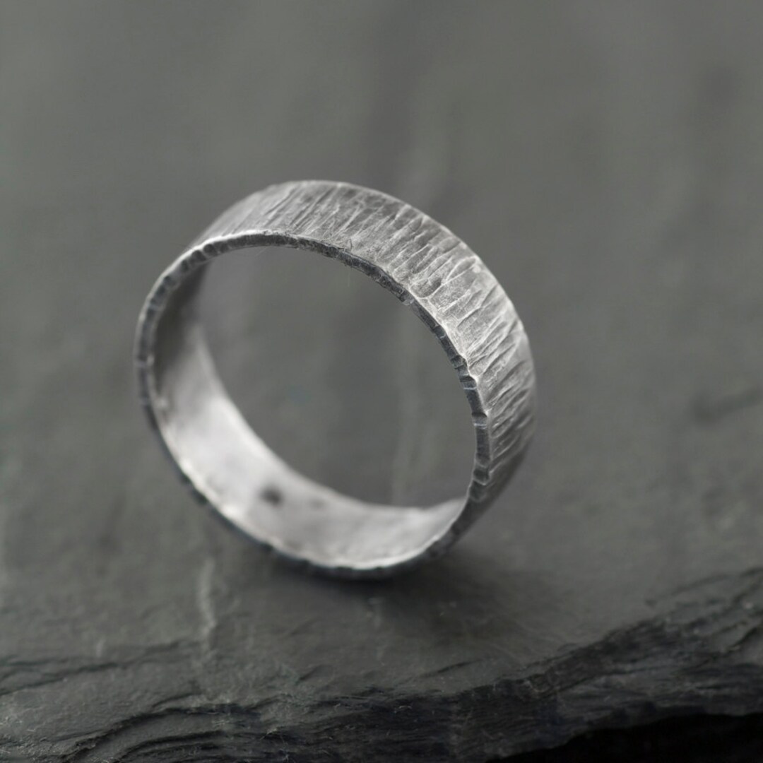 Hand Forged Ring Silver Eco Friendly Metal - Etsy