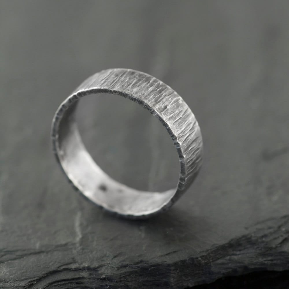 Hand Forged Ring Silver Eco Friendly Metal - Etsy