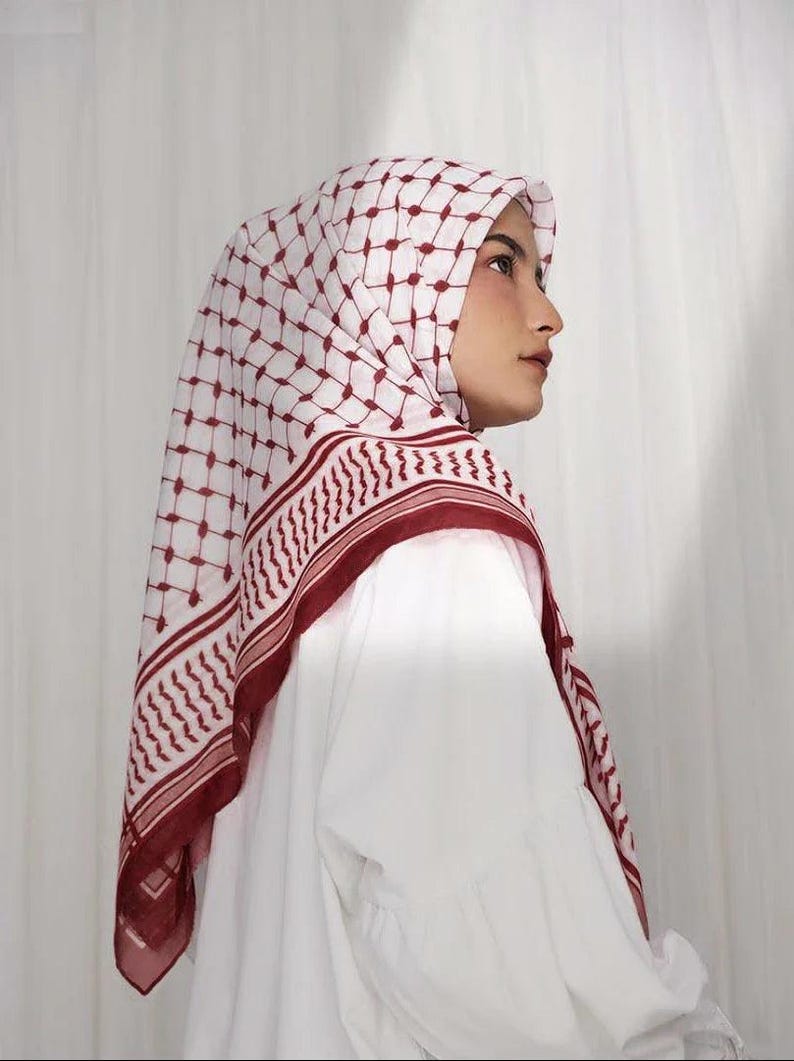 Aap-115cm Chiffon Keffiyeh Kerchief Square Headscarf Islam Arab ...