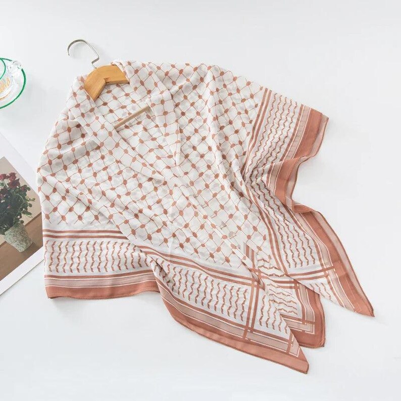 Aap-115cm Chiffon Keffiyeh Kerchief Square Headscarf Islam Arab ...