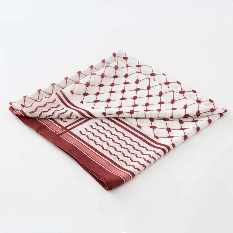 Aap-115cm Chiffon Keffiyeh Kerchief Square Headscarf Islam Arab ...