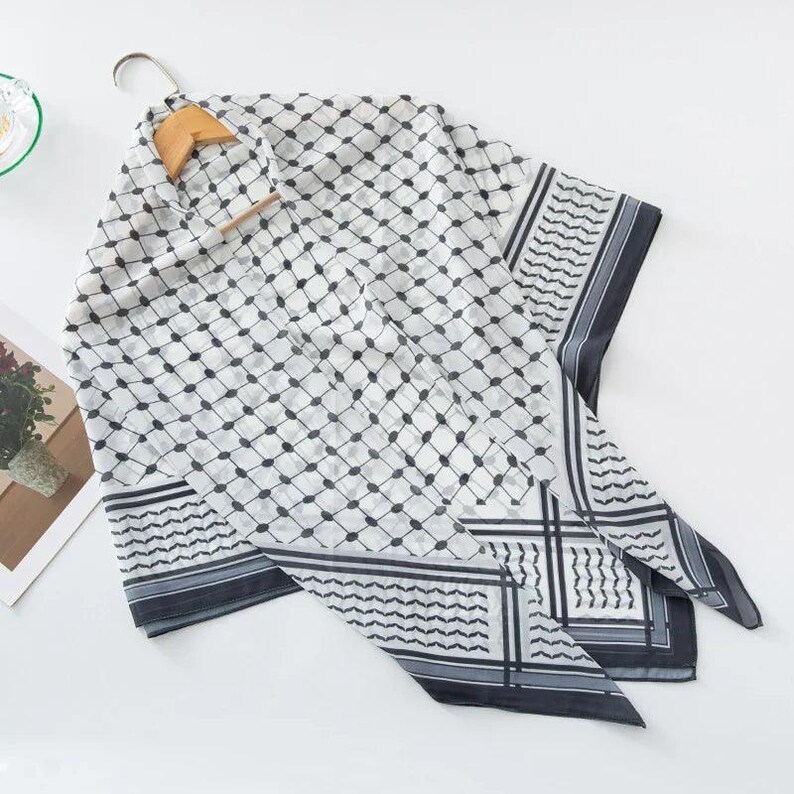 Aap-115cm Chiffon Keffiyeh Kerchief Square Headscarf Islam Arab ...