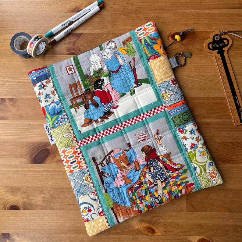 Cross Stitch Project Bag / Quilted Patchwork Embroidery Needlepoint ...