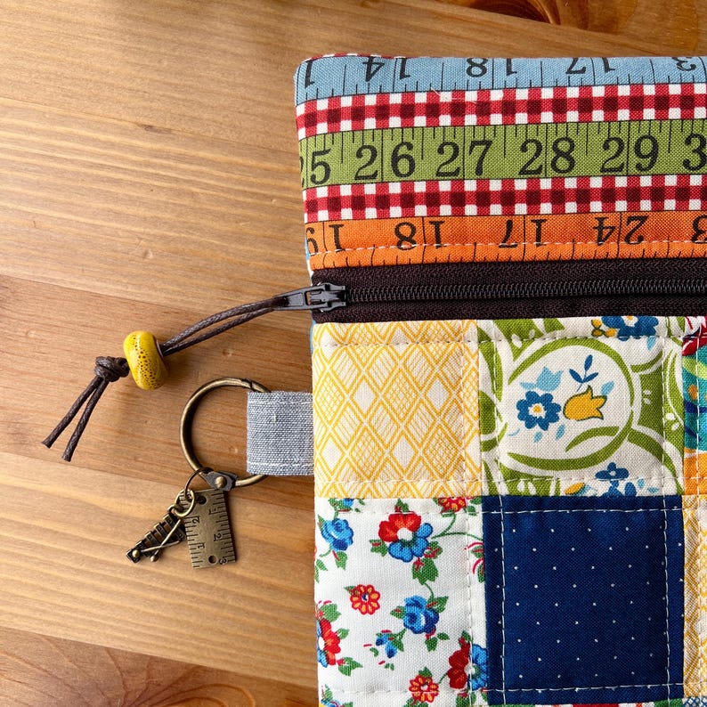 Cross Stitch Project Bag / Quilted Patchwork Embroidery Needlepoint ...