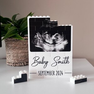 Personalized Photo Ultrasound Frame, Family Pregnancy Announcement Gift ...