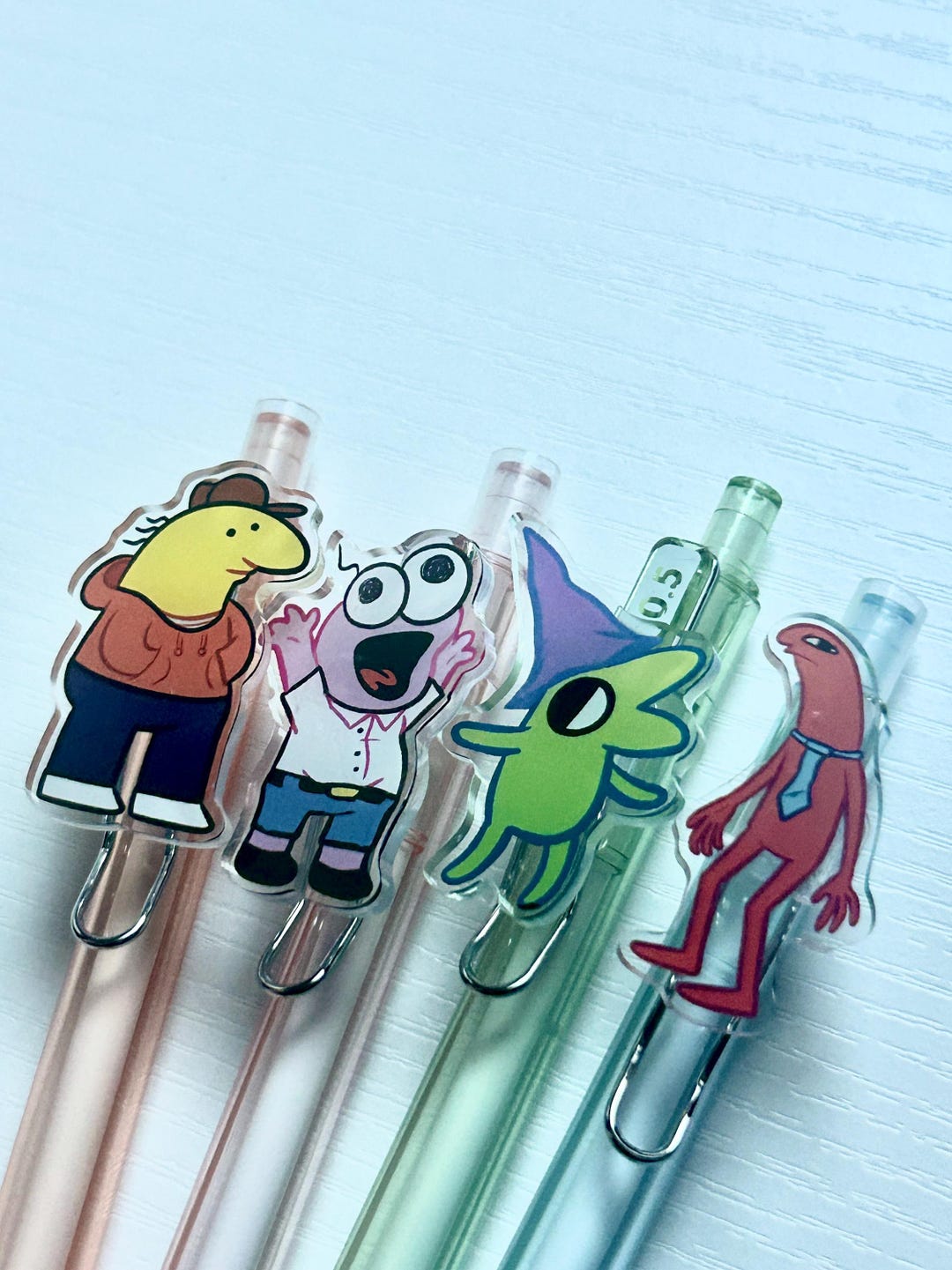 Smiley Friends Ballpoint Pens With Acrylic Charm - Etsy