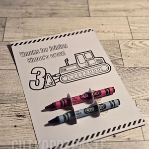 Custom Coloring / Crayon Party Favor - Etsy