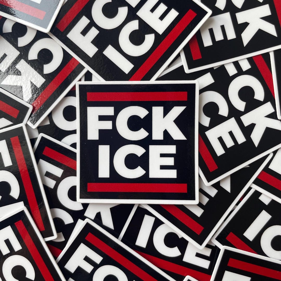 Anti-ice Sticker, Political Protest, Immigration Rights, Oppose Trump ...