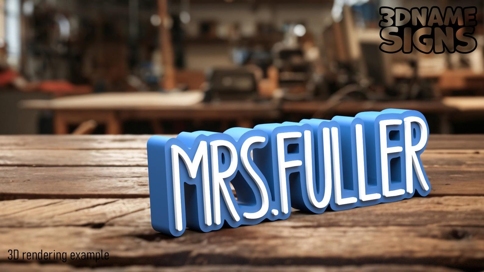 Personalized 3D Desk Name Signs - Etsy