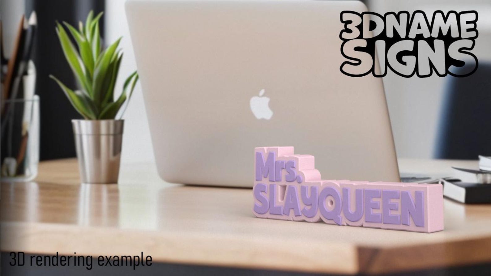 Personalized 3D Desk Name Signs - Etsy