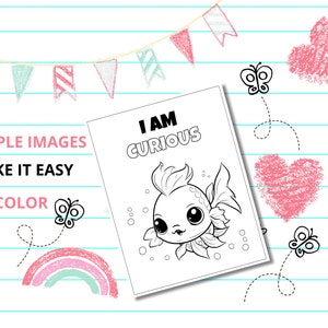 55 Baby Animals Positive Affirmations Coloring Book | Digital Download ...