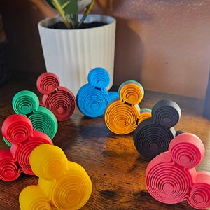 Mickey Head Fidget (4 Pack), Mickey Mouse Head Fidget Toy - Perfect for ...