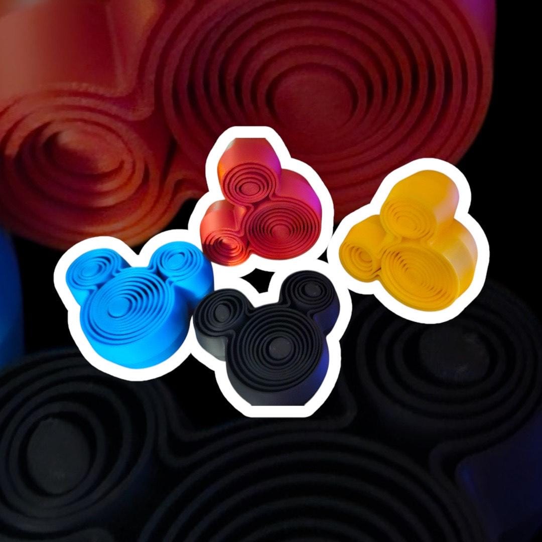 Mickey Head Fidget (4 Pack), Mickey Mouse Head Fidget Toy - Perfect for ...