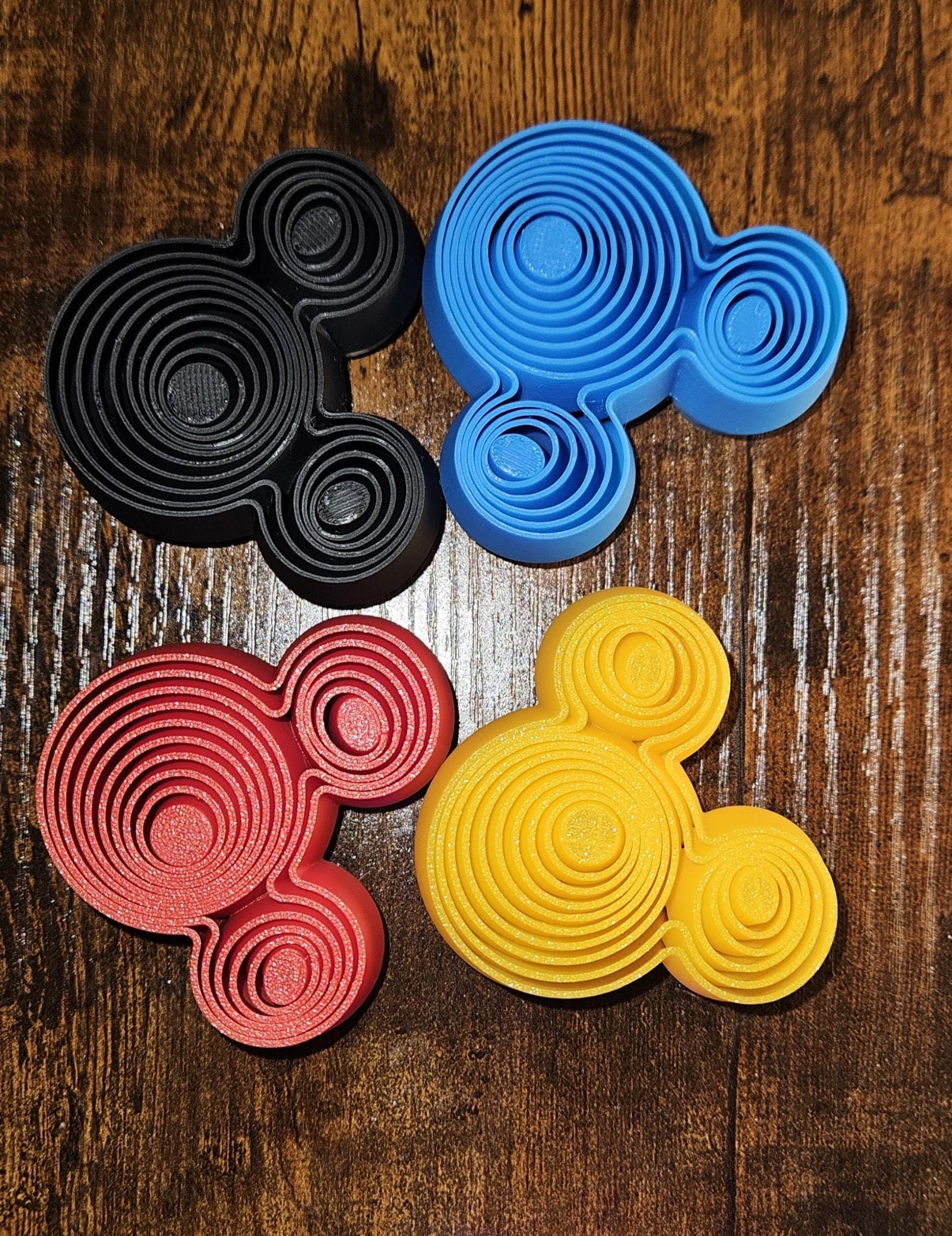 Mickey Head Fidget (4 Pack), Mickey Mouse Head Fidget Toy - Perfect for ...
