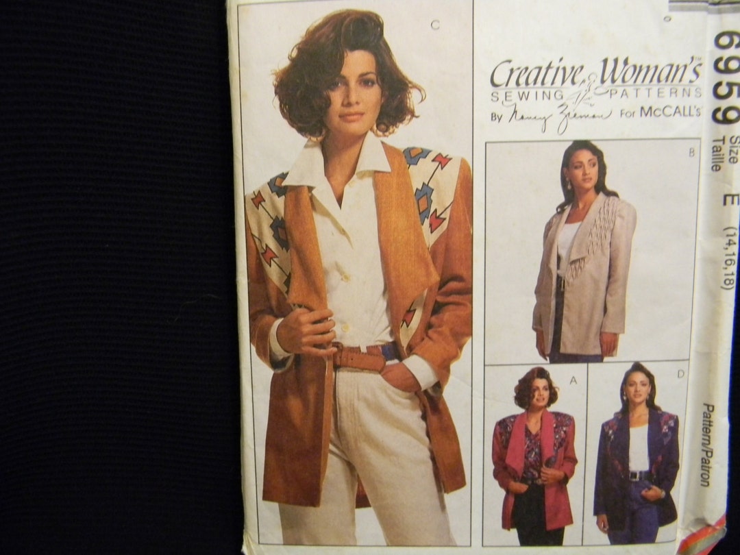 Uncut Mccall's Pattern 6959 Size 20,22,24 Jackets - Etsy