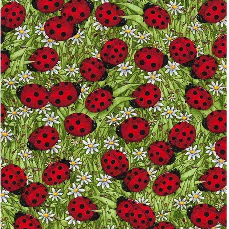 Ladybug Fabric - Etsy