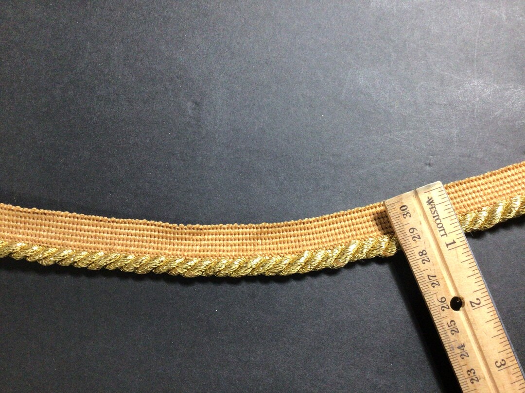 Metallic Gold Cording With a Lip by Simplicity Trims for Pillows ...