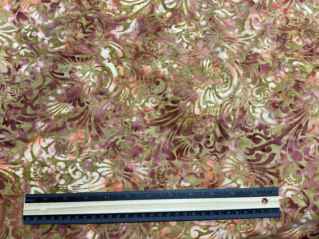 Apothecary Shades of Gold and Rust Batik Cotton Fabric by Banyan Batiks ...
