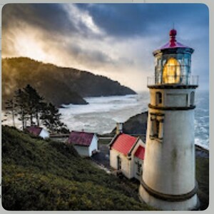 Safe Harbor Lighthouse Cotton Fabric Panel by Northcott DP24960 - Etsy