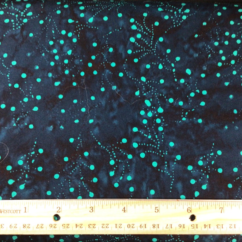 Navy Aqua Fabric - Etsy