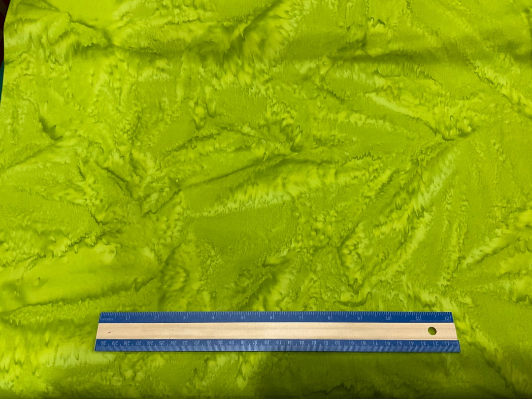 Lime Green Water Splash Batik Cotton Fabric by Batik Textiles B6011 - Etsy