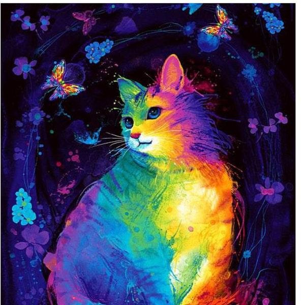 Cat Quilt Panel - Etsy