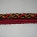 3/8 Conso Cord With Knit Lip in Burgundy With Green and Gold - Etsy