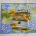 Hydrangea Birdsong Cotton Quilt Panel Wall Hanging Panel - Etsy