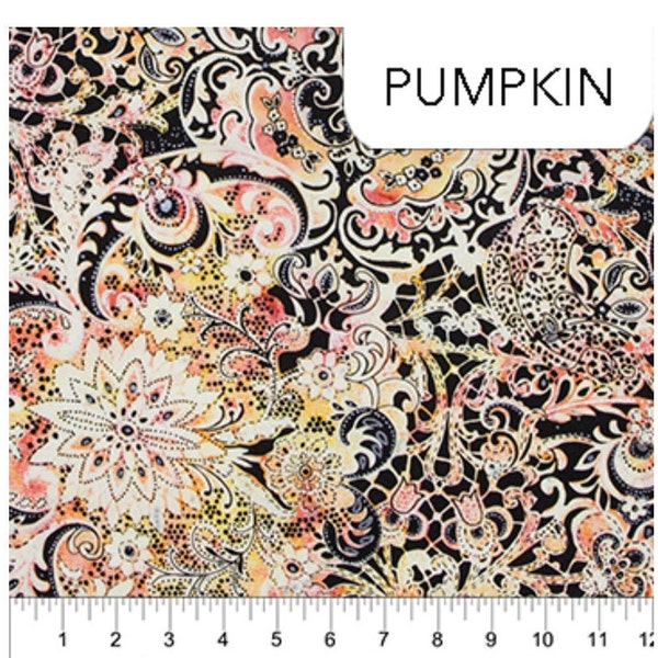 Batik Peach Fabric - Etsy