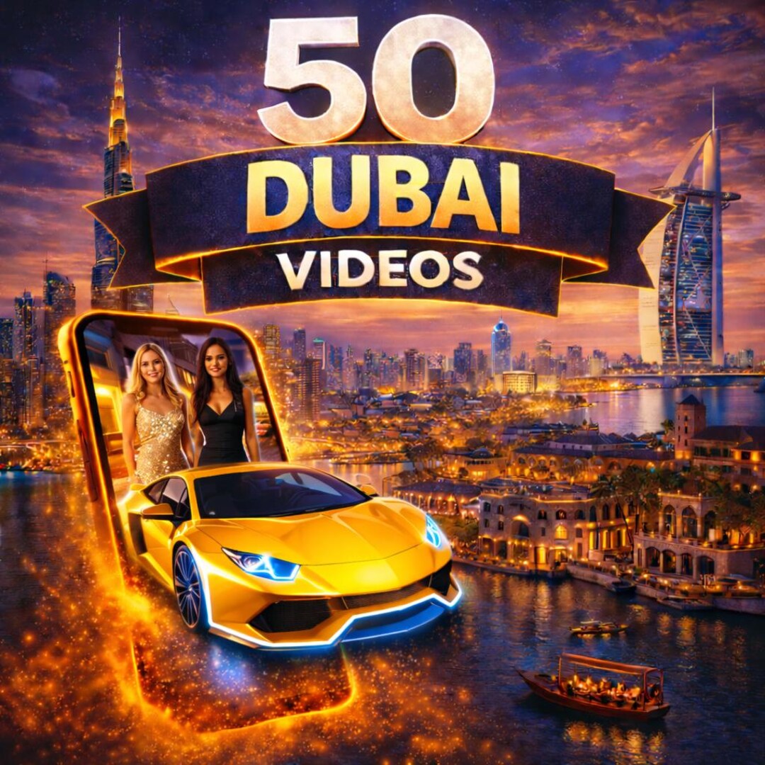 50 Dubai Videos – Luxury City Reels Pack - Etsy