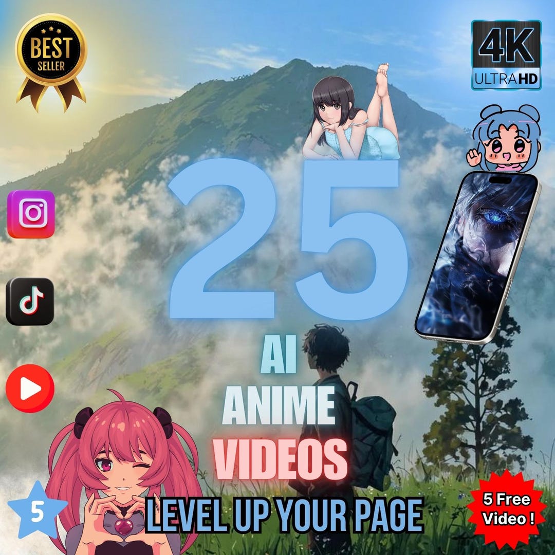 25 AI Anime Videos | 4K Aesthetic Scenery Pack | Relaxing Animated ...