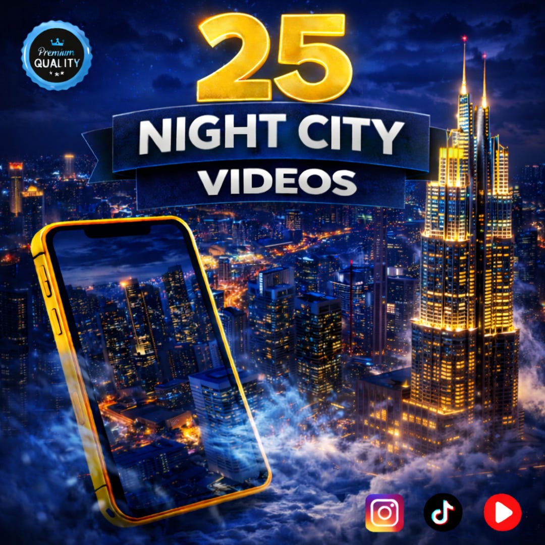 25 Night City Videos – Neon Urban Reels Pack - Etsy