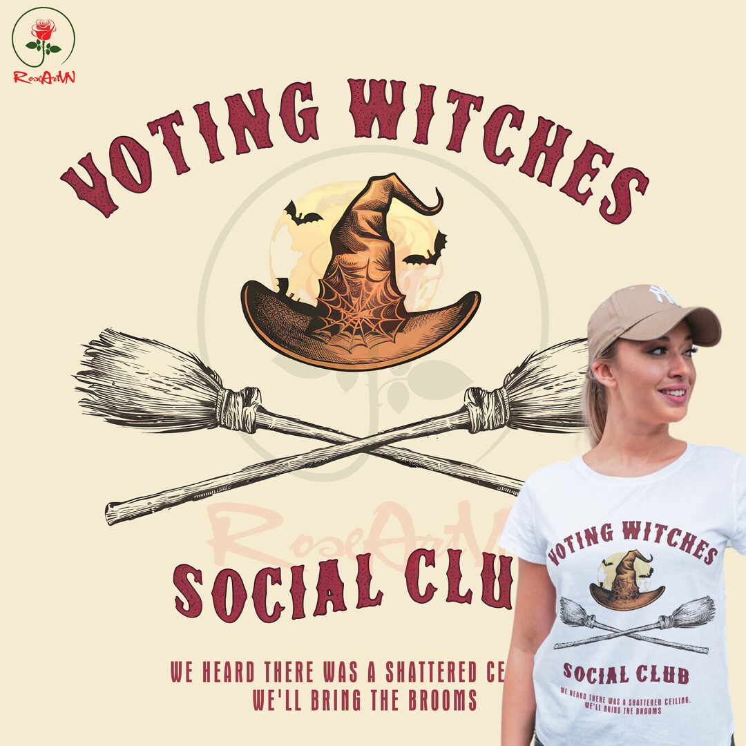 Voting Witches Social Club Est 2024 PNG Bring the Brooms PNG Witchy ...