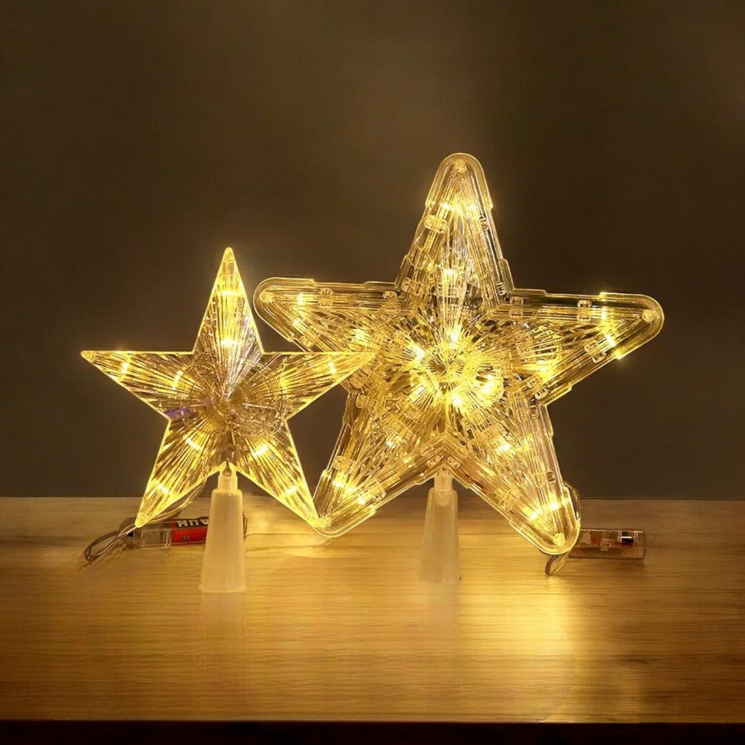 LED Christmas Tree Topper, Light up Star, Christmas Star, Xmas Tree ...
