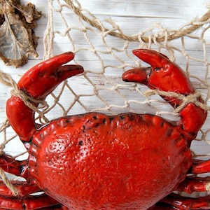 Coastal Resin Lobster and Crab Wall Decor, Nautical Hanging Wall Art ...