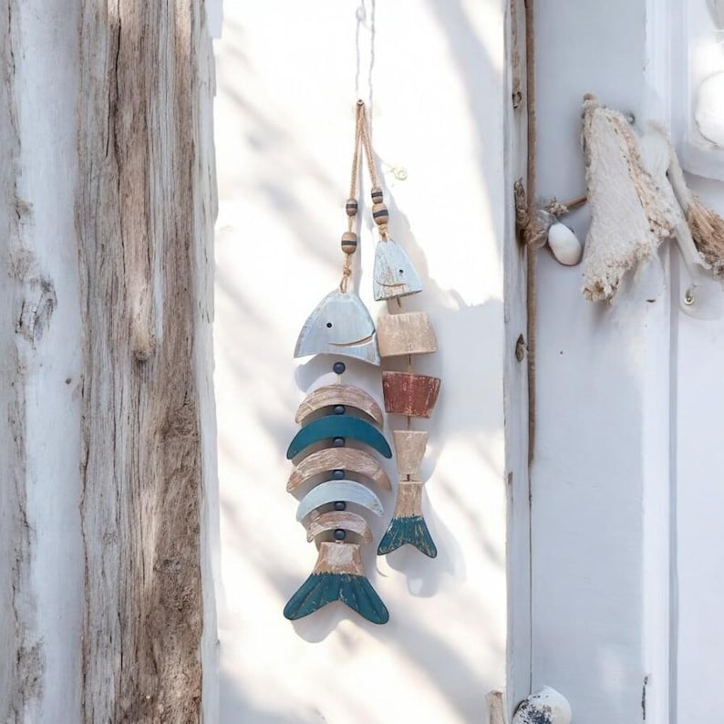 Rustic Wooden Fish Wall Hanging | Nautical Decor | Coastal Decor ...