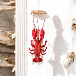 Coastal Resin Lobster and Crab Wall Decor, Nautical Hanging Wall Art ...