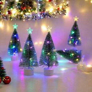 Mini Christmas Tree With LED Lights | Tabletop Christmas Tree | Small ...