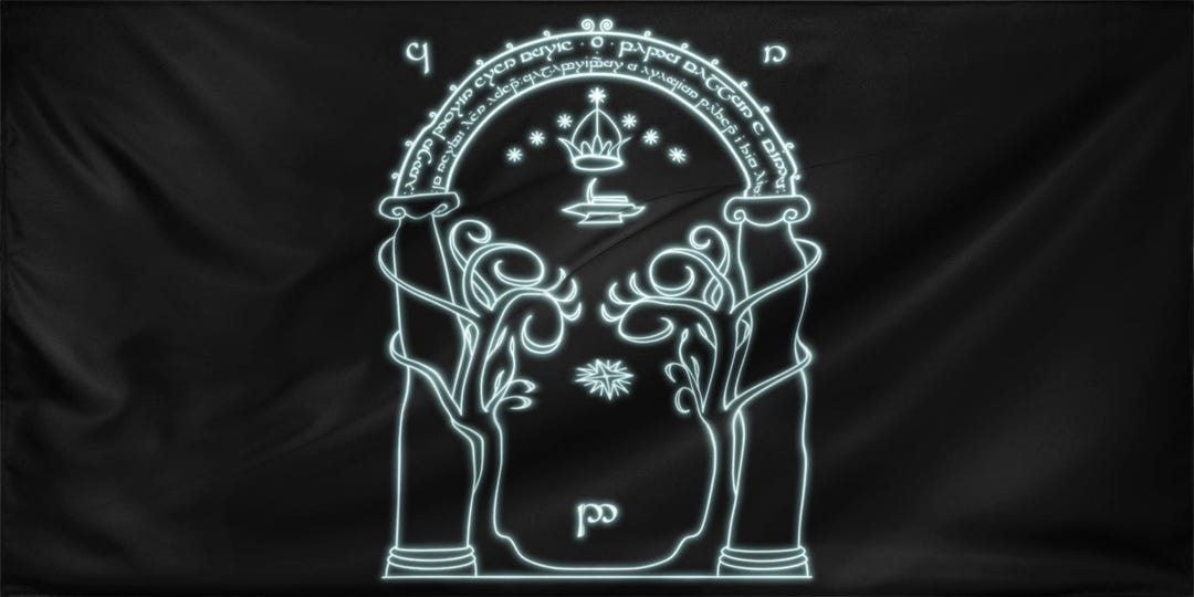 LOTR Moria Flag Khazad-dum Flag the Lord of the Rings Banner Durin Flag ...