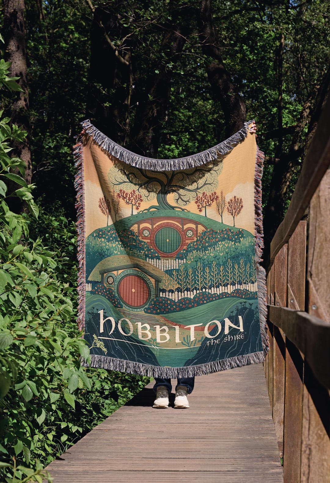 Lord of the Rings Hobbit Throw Blanket Gift for LOTR Fans, Lord of the ...