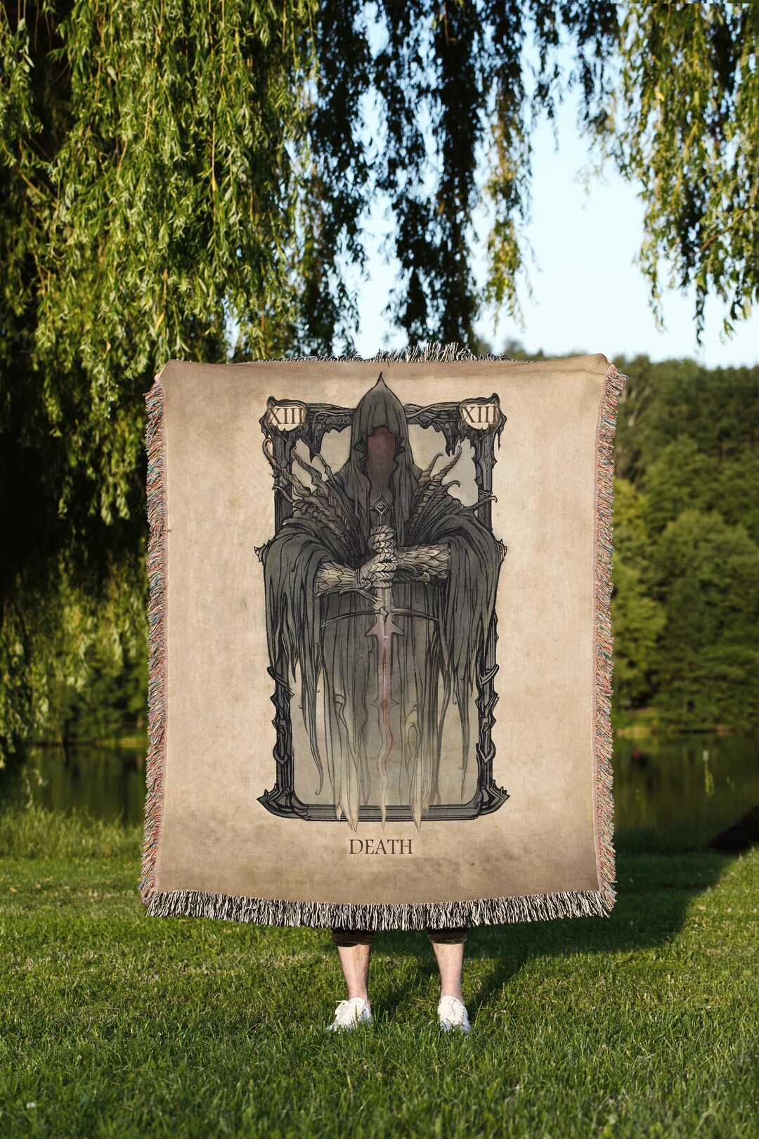 Nazgul Death Tarot Blanket, Lord of the Rings Gothic Tapestry, Dark ...