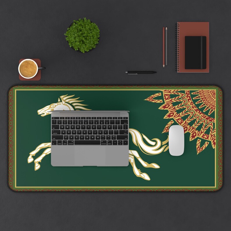White Horse Banner Desk Mat: Horse Lords Heraldry Pad - Medieval ...