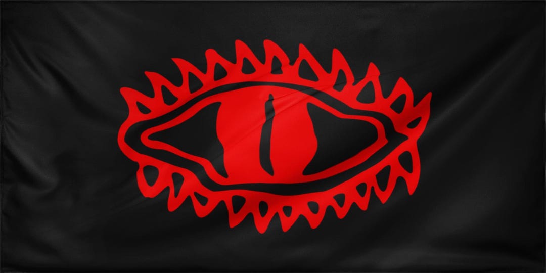 LOTR Mordor Flag Red Eye of Sauron Flag the Lord of the Rings Banner ...