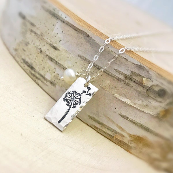 Dandelion Necklace - Etsy