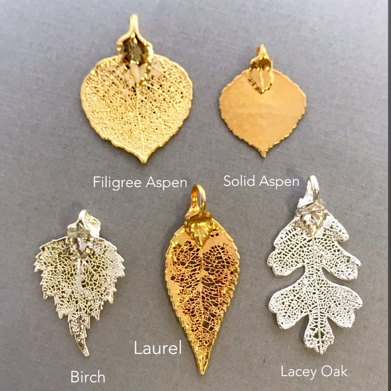 Real Leaf Necklace Silver Y Necklace Birch Leaf Necklace - Etsy