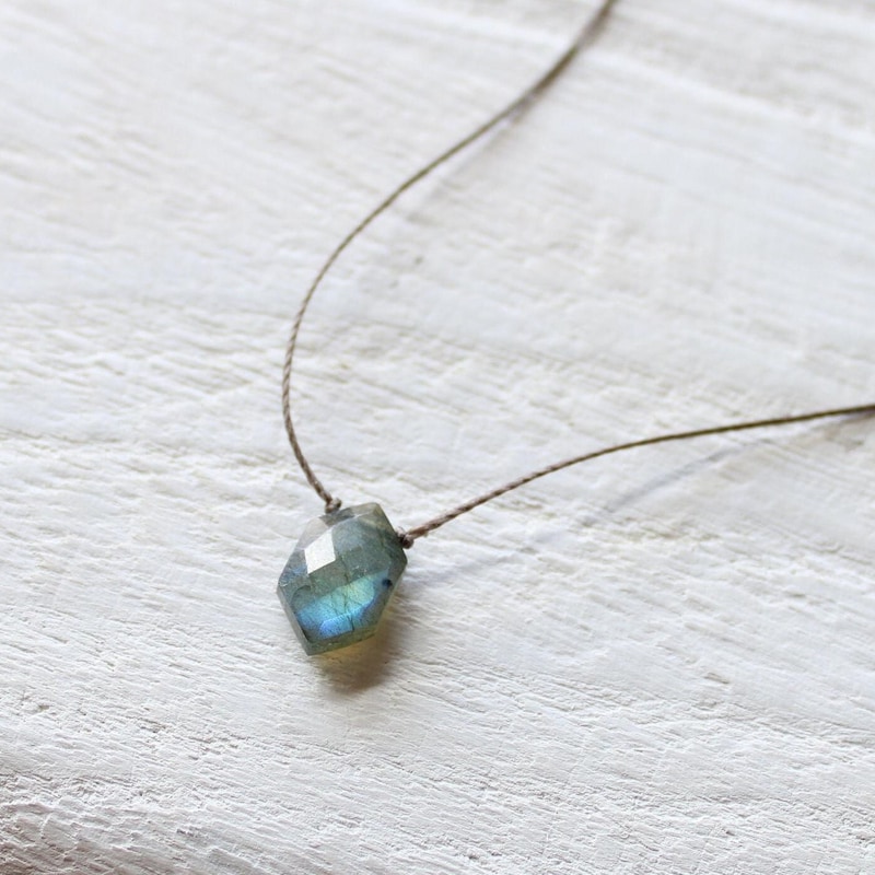 Geometric Cord Necklace - Etsy