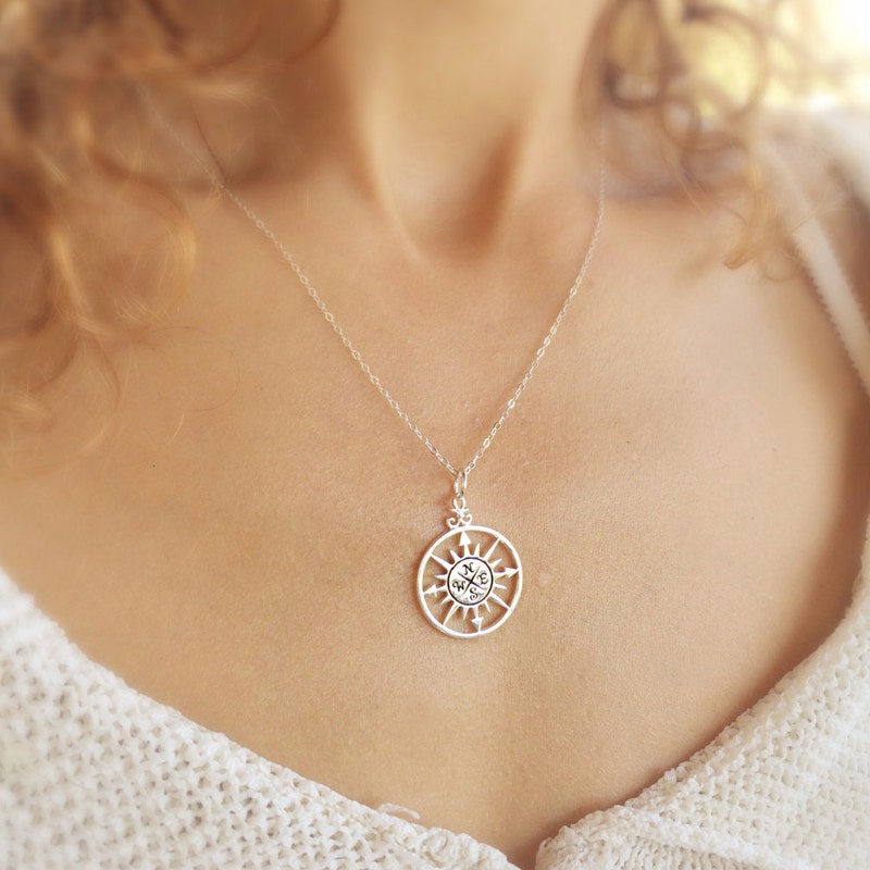 Compass Necklace - Etsy