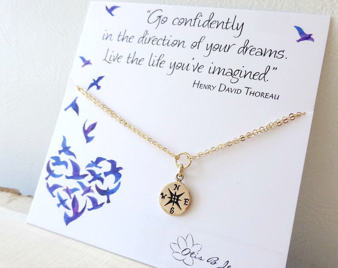 Compass BRACELET Inspirational gifts for graduates college | Etsy