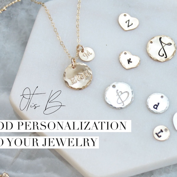 Initial Charm - Etsy